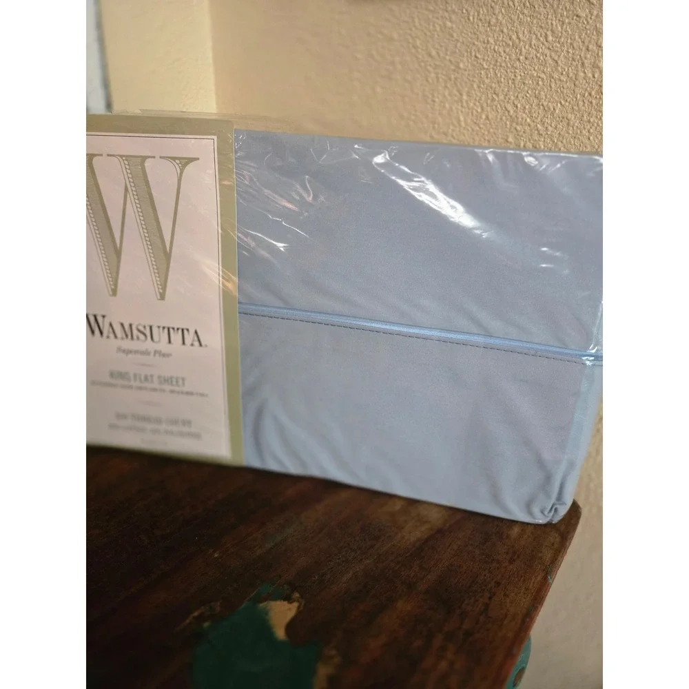 Wamsutta | Bedding | Wamsutta Supercale Plus King Flat Sheet Light Blue ...